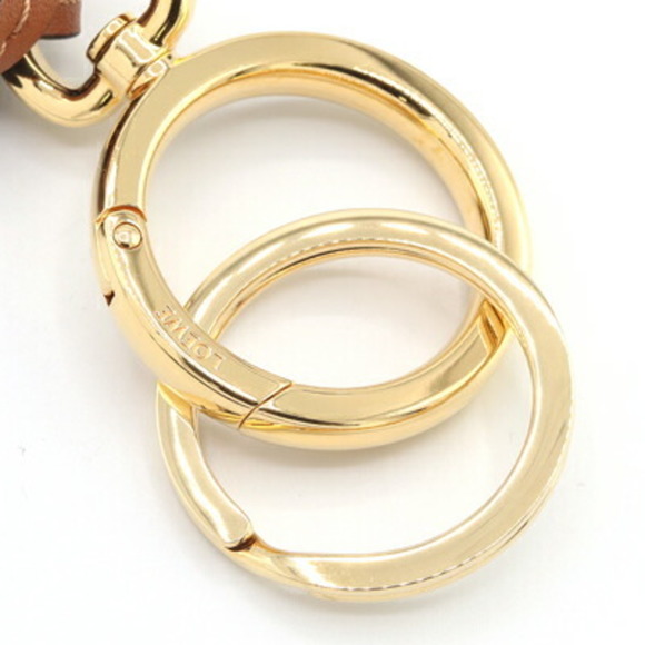 Loewe | Accessories | Loewe Bag Charm Anagram C82232x1 Brown Leather ...